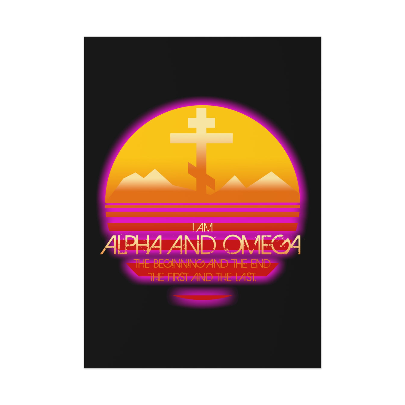 Alpha & Omega 3 | Orthodox Christian Art Poster