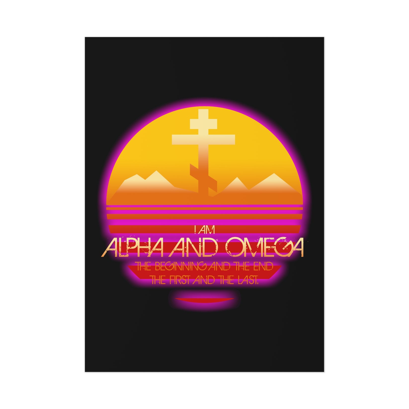 Alpha & Omega 3 | Orthodox Christian Art Poster