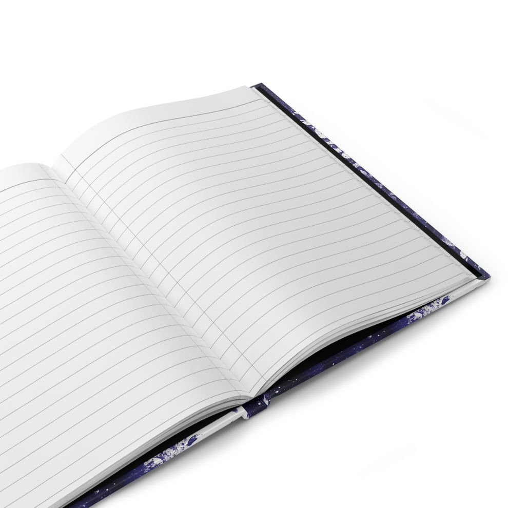 First-Born of the Dead Glowing Blue & White Cosmic Cross Journal